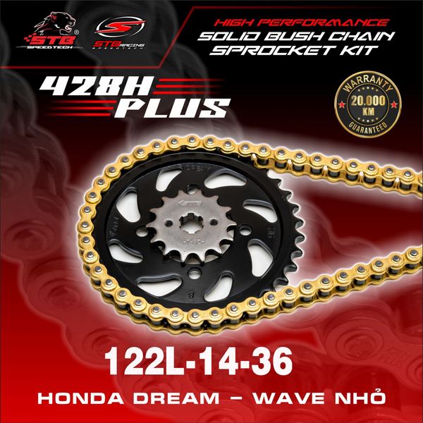 BỘ NHÔNG SÊN DĨA STB CHO XE DREAM 428HPLUS STB CHÍNH HÃNG CAO CẤP – STB Racing