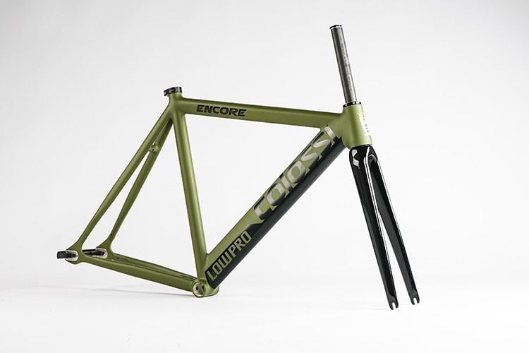 Khung Fixed Gear COLOSSI Lowpro có càng carbon( đủ chén cổ+ cọc yên ...