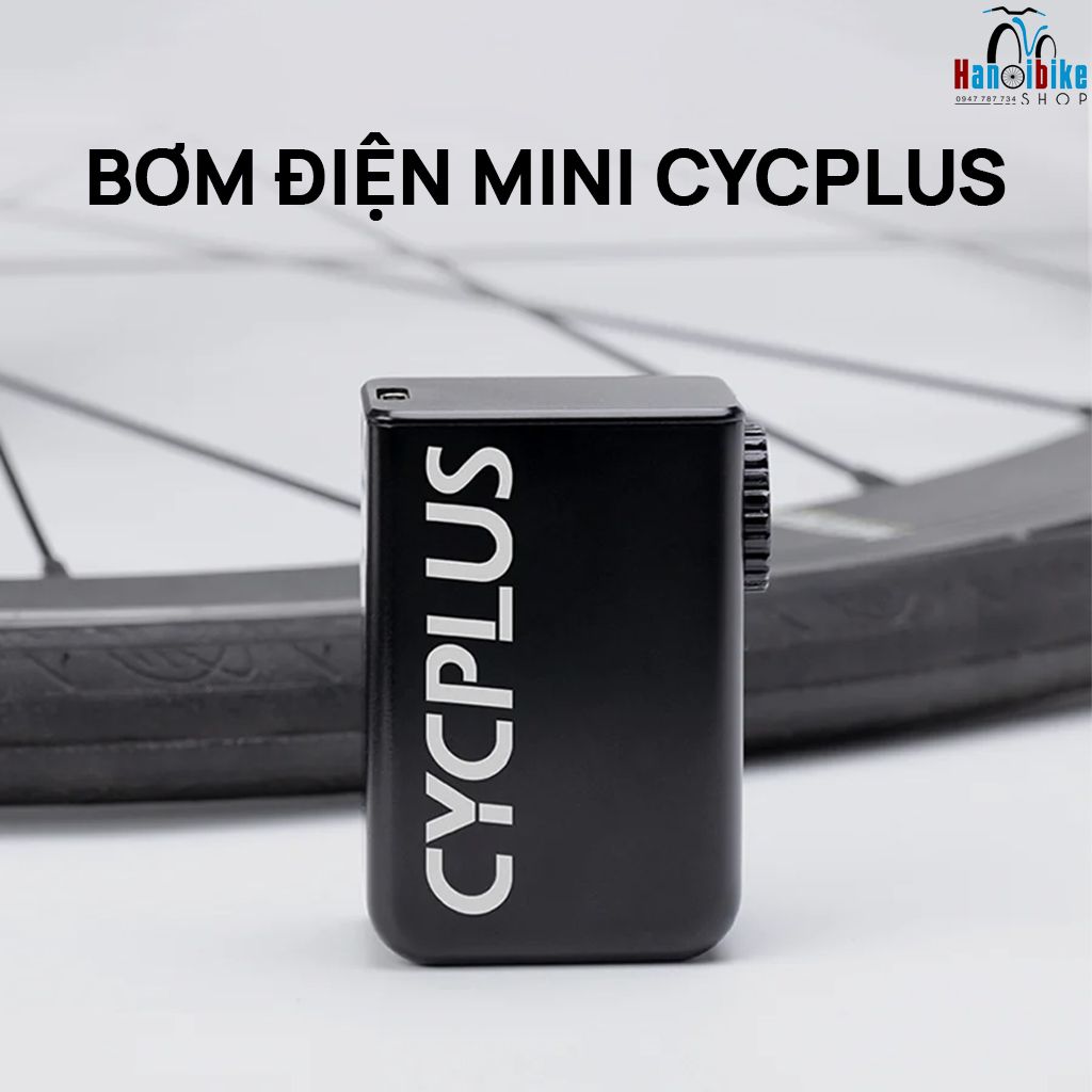 Bơm điện mini Cycplus CUBE bơm xe đạp, xe máy áp suất tối đa 100psi ...