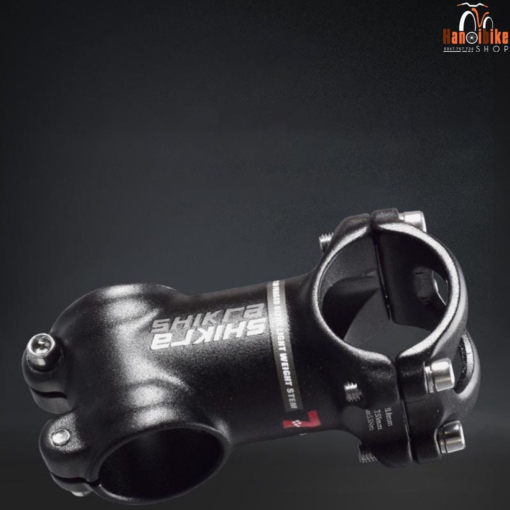 Potang xe đạp nhôm Shikra số 7 đỏ 31.8mm – Hanoibike shop