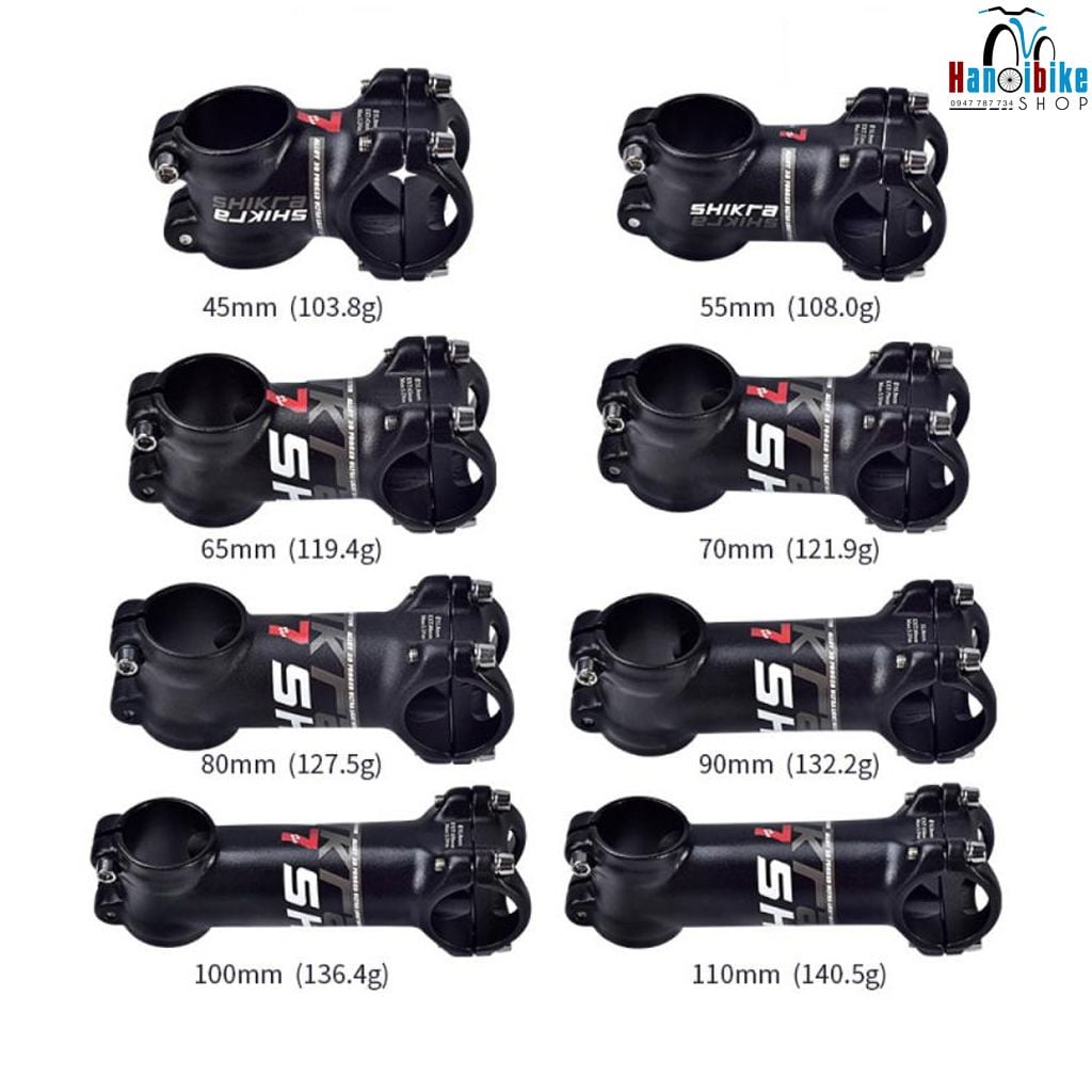 Potang xe đạp nhôm Shikra số 7 đỏ 31.8mm – Hanoibike shop