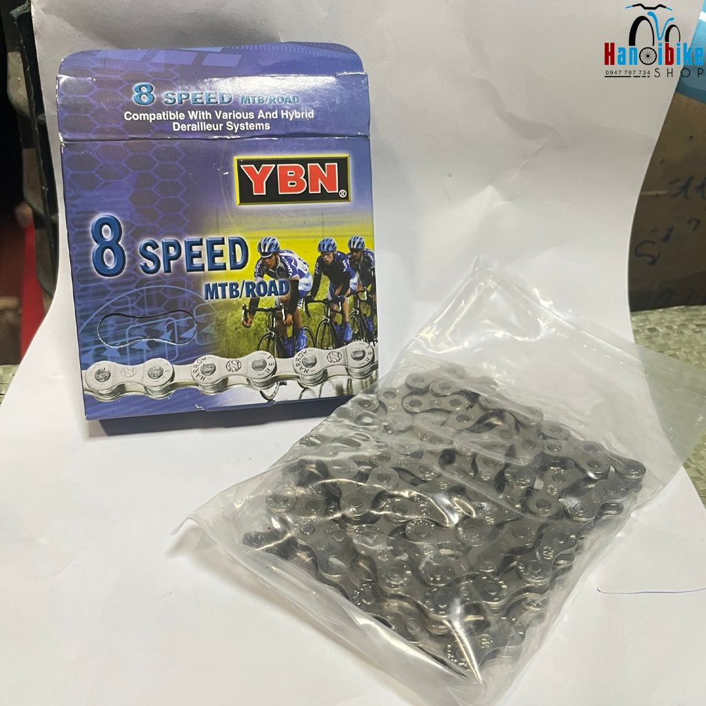 Xích 8 YBN Marrow 8 Speed cho road/ mtb – Hanoibike shop