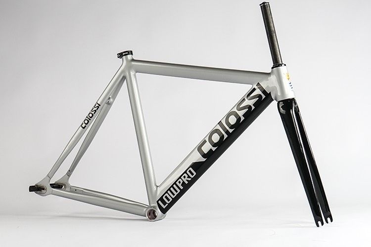 Khung Fixed Gear COLOSSI Lowpro có càng carbon( đủ chén cổ+ cọc yên ...