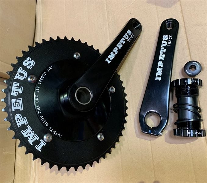 Đùi đĩa 1 tầng Impetus track 51T Không BB – Hanoibike shop