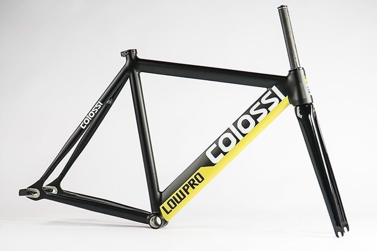 Khung Fixed Gear COLOSSI Lowpro có càng carbon( đủ chén cổ+ cọc yên ...