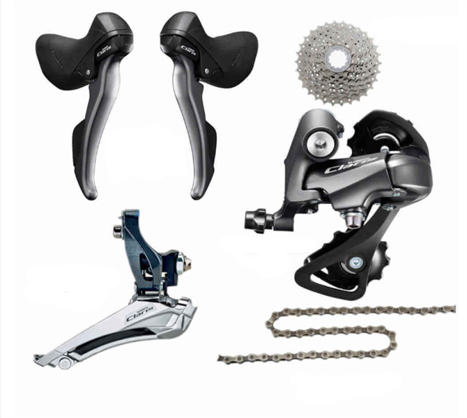 Bộ Group Shimano Claris R2000 5 món hàng lướt – Hanoibike shop