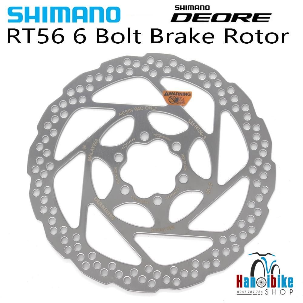 Đĩa phanh shimano RT56 loại 6 ốc – Hanoibike shop