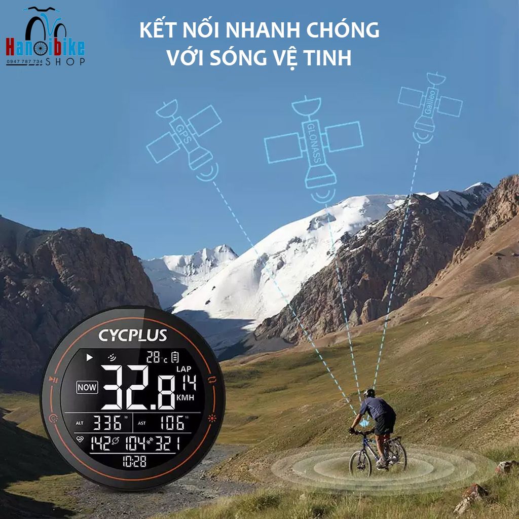 Đồng hồ contermet xe đạp CYCPLUS M2 Gps kết nối blutooth 4.0 ANT+ ...
