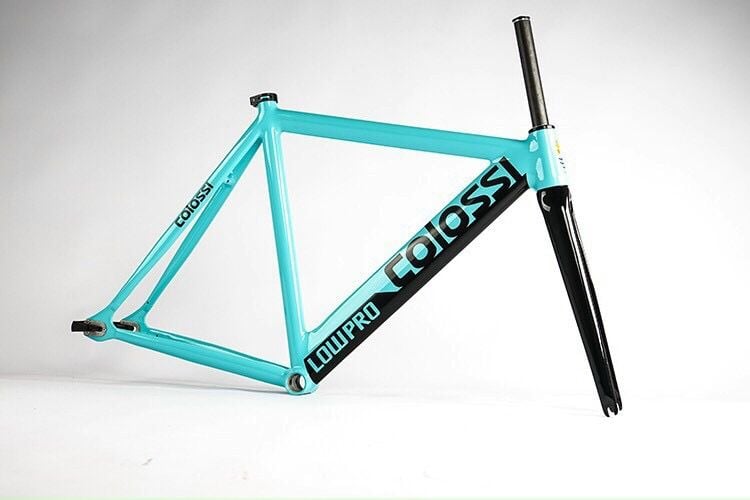 Khung Fixed Gear COLOSSI Lowpro có càng carbon( đủ chén cổ+ cọc yên ...