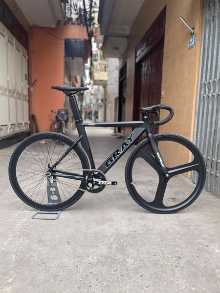 Xe đạp fixed gear Gray f15 bánh 3 đao cao cấp màu siêu đẹp – Hanoibike shop