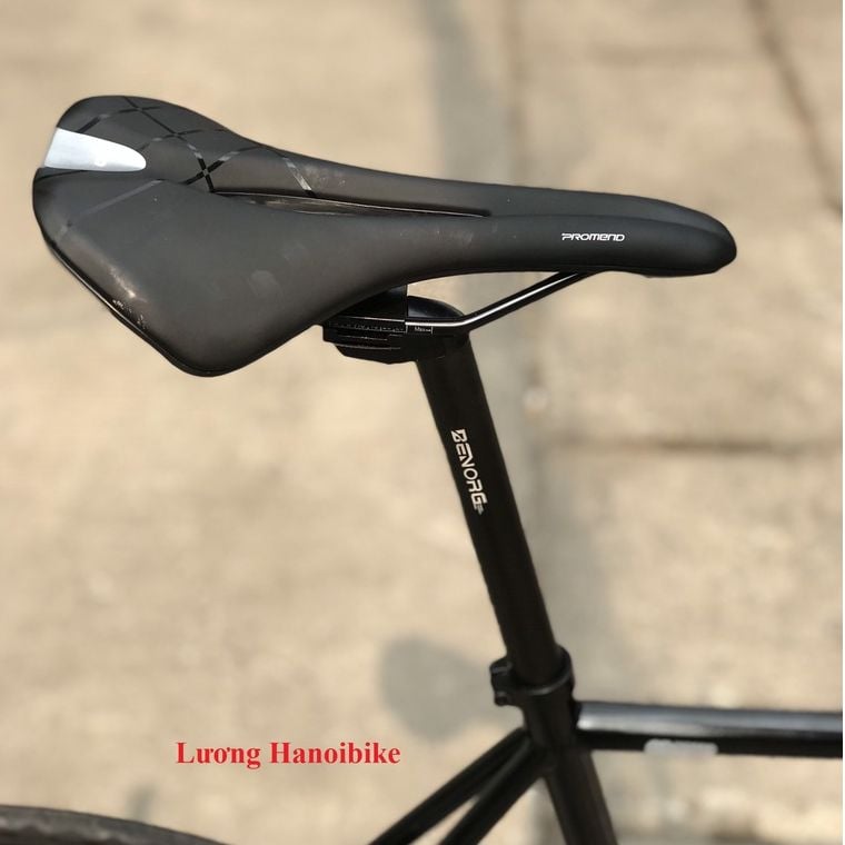 Xe đạp Fixed Gear Gray Macce Thép Đen trắng vành trước 3 đao lắp phanh ...