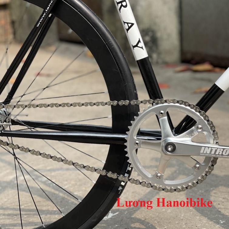 Xe đạp Fixed Gear Gray Macce Thép đùi đĩa intro 7 Bạc – Hanoibike shop