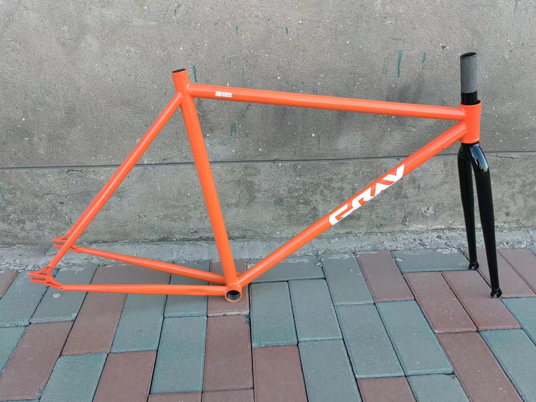 Khung fixed gear Gray F12 thép CRMO ( dùng chén cổ bạc đạn cho khung t ...