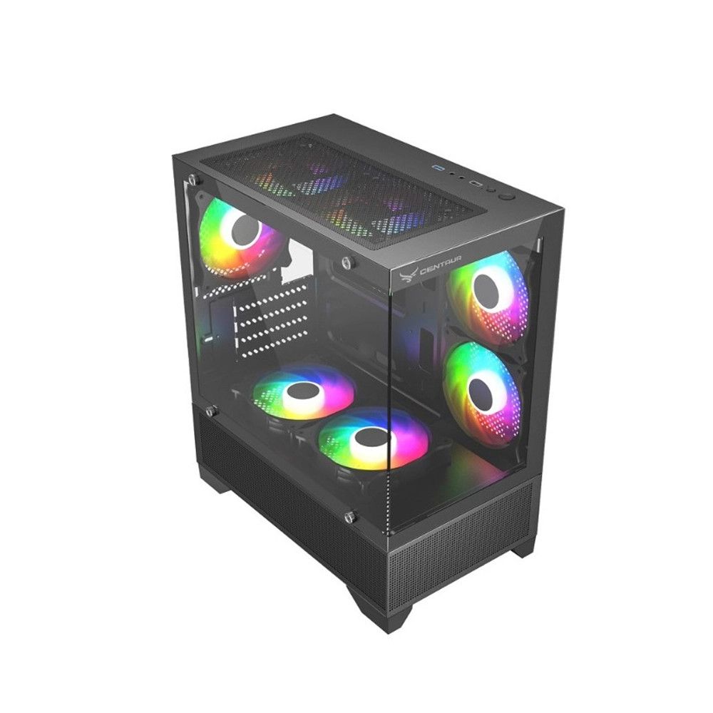 Vỏ Centaur Metal Timber Đen ( size nhỏ có lưới) – Vương Luân Computer