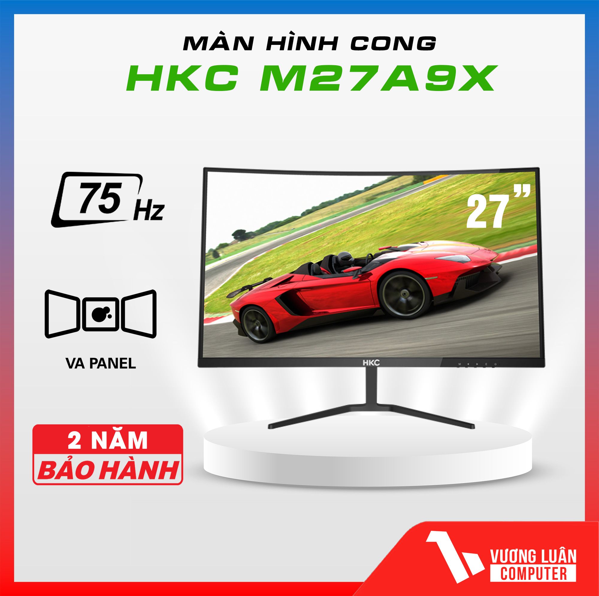 MÀN HÌNH HKC M27A9X (27 INCH/FHD/VA/75HZ/12MS/CONG) – Vương Luân Computer