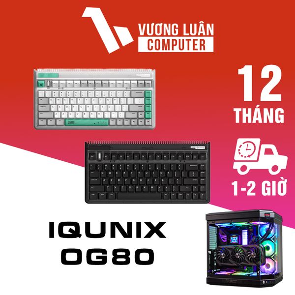 Bàn phím IQUNIX OG80 Phiên Bản Layout 80% Kết Hợp Case Trong Suốt ...