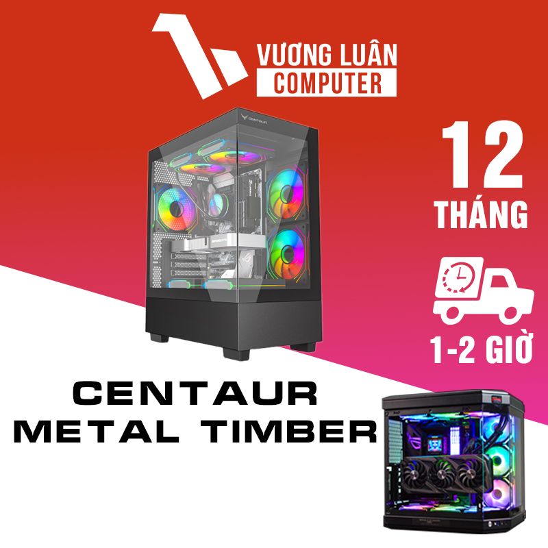 Vỏ Centaur Metal Timber Đen ( size nhỏ có lưới) – Vương Luân Computer