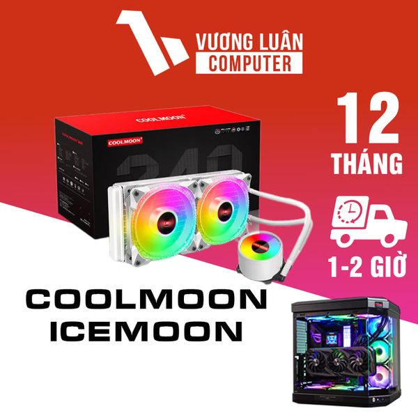 Tản Nhiệt Nước All in One Coolmoon IceMoon Tản TY1 có báo nhiệt 240 đe – Vương Luân Computer