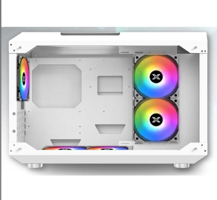 Vỏ cây máy tính Xigmatek X3 GD White (No Fan) – Vương Luân Computer