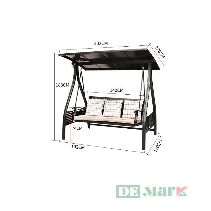 Xích Đu Nhôm Đúc 3 Chỗ DeNK900 – Demark