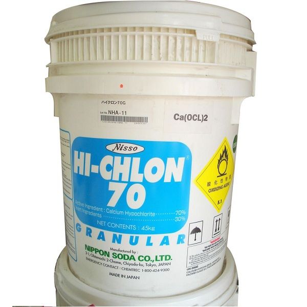 Clorin Nippon 70% – Nhật Bản - Chlorine Hi Chlon 70% -Ca(OCl)2 – vinalong