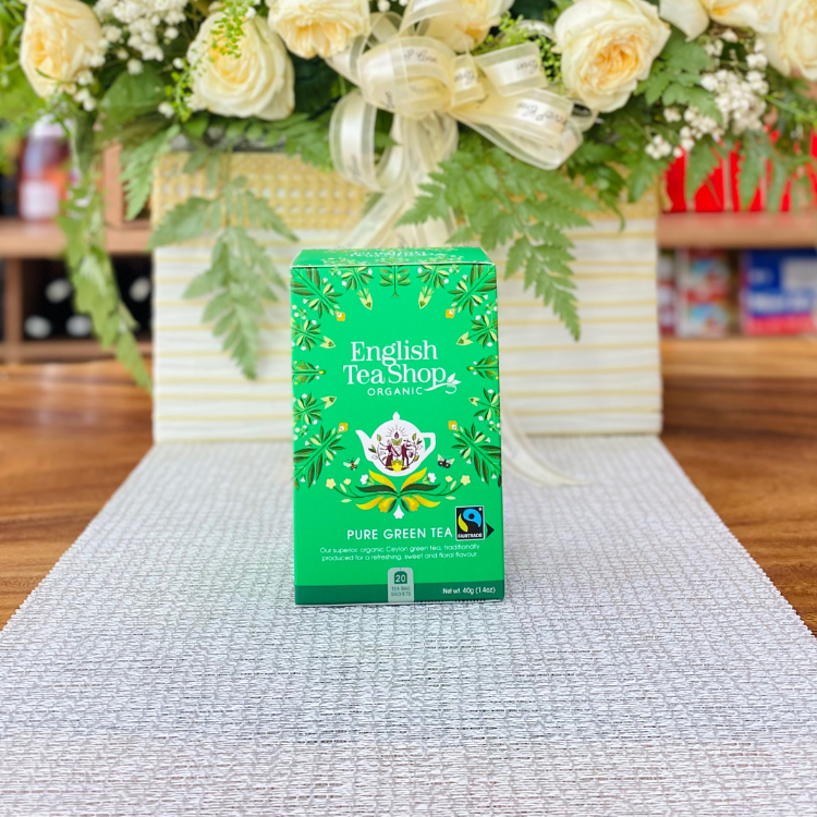 Trà Organic Pure Green Tea Hiệu English Tea Shop - Enjoy Gourmet