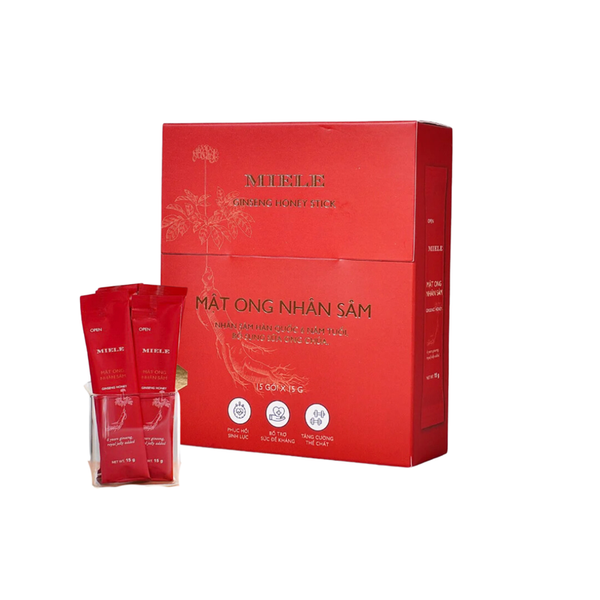 Hộp Mật Ong Nhân Sâm Miele (15Góix15G) - Enjoy Gourmet