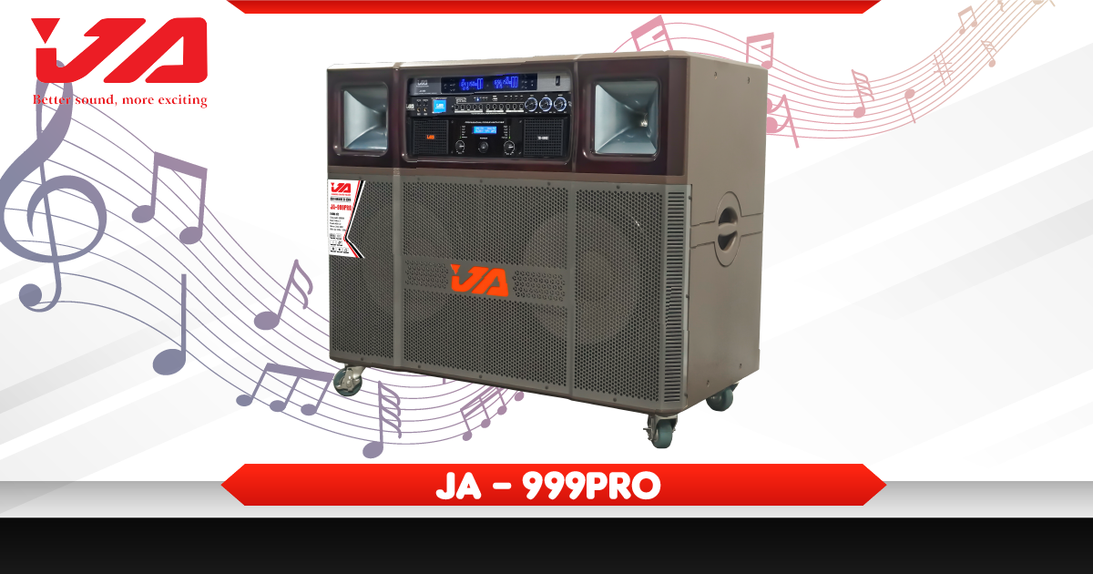 JA - 999PRO Âm Thanh Di Động Loa Kéo 4 Tấc Đôi – Điện Máy Xuân Hòa