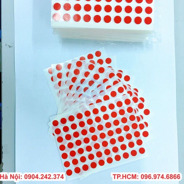 decal tem tròn 8mm – Túi & Hộp Qùa Tặng + In Card Tem Nhãn Lấy Ngay