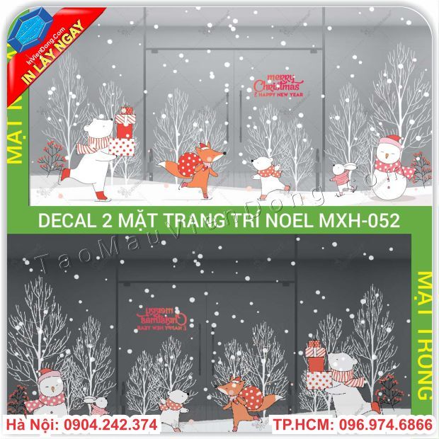 in poster noel a2 – Túi & Hộp Qùa Tặng + In Card Tem Nhãn Lấy Ngay