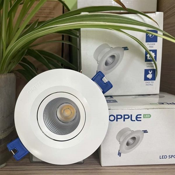Opple đèn led Spotlight US 6W, 4000K, KT mặt D95*H48, lỗ khoét D70 OPD