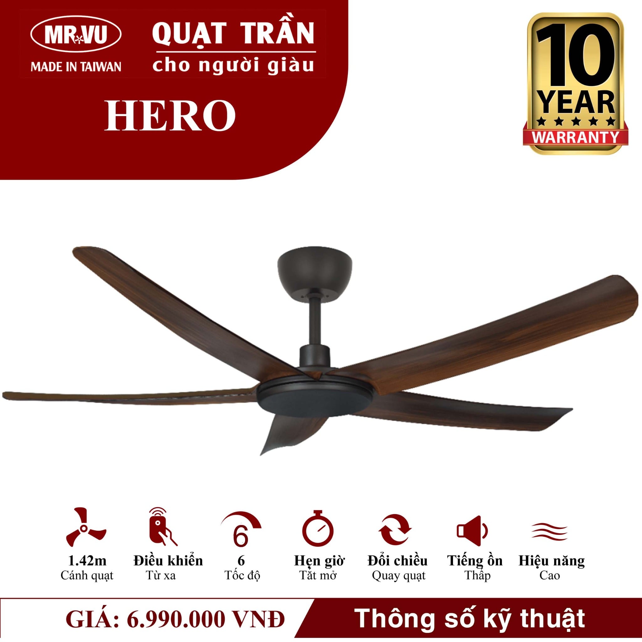 Quạt trần Mr.Vu HERO