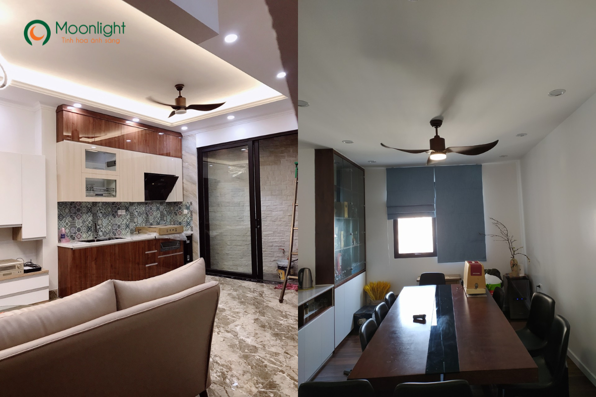 Quạt trần Nhật Bản Kaiyo Kukan 3 cánh D132cm 50W DC OSA 234