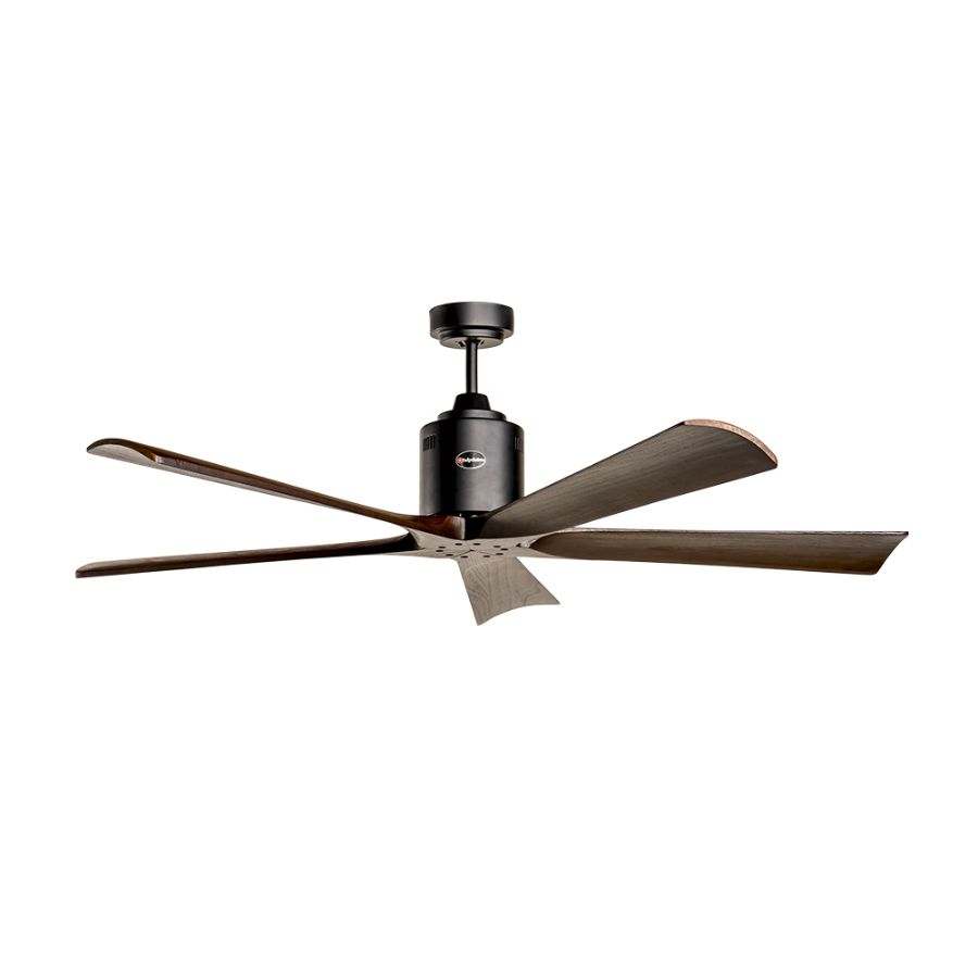 Quạt trần Nhật Bản Kaiyo Kukan 5 cánh D152cm 45W DC SHIGA 011 BK