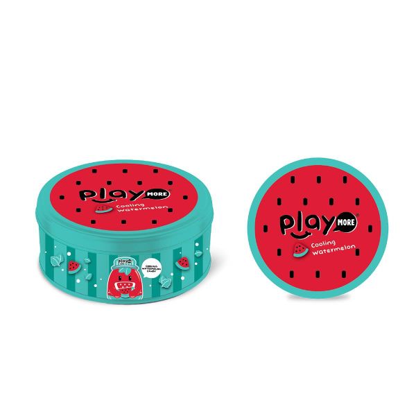 Hộp kẹo the không đường hương dưa hấu Playmore 40G thương hiệu nổi tiế ...
