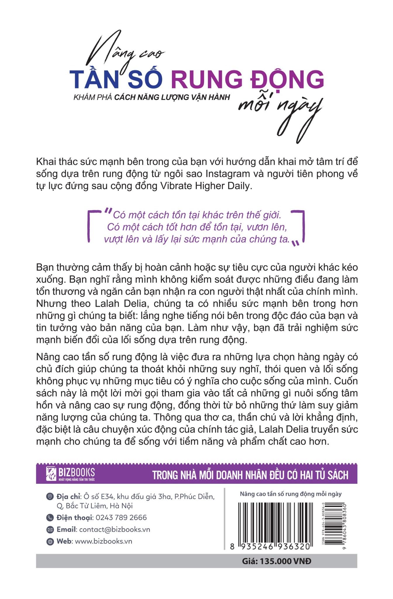 Nâng cao tần số rung động mỗi ngày: Khám phá cách năng lượng – Cửa hàng sách chính hãng BIZBOOKS