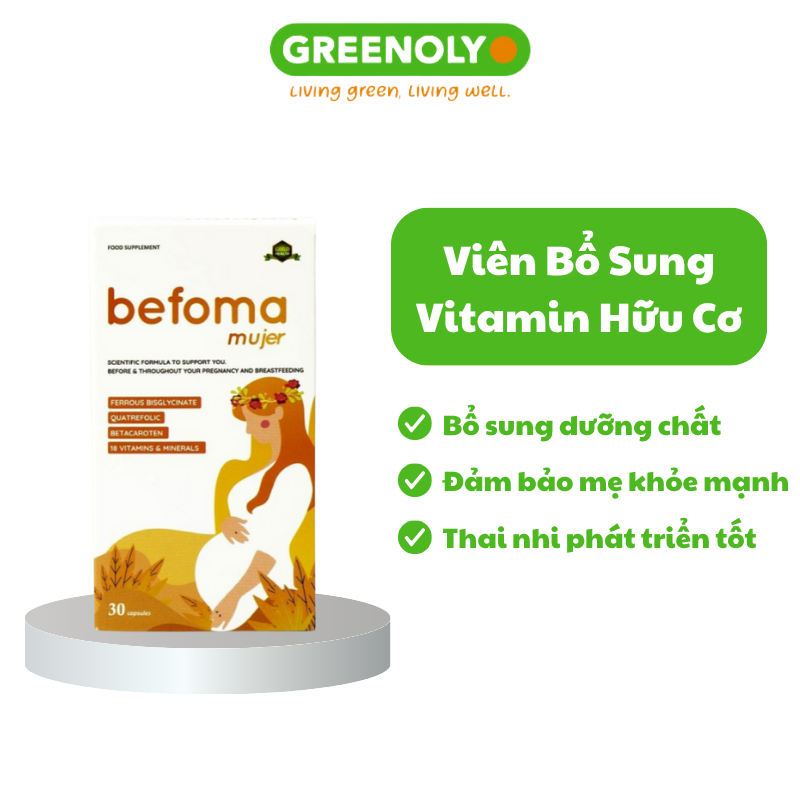 Befoma Viên Uống Vitamin Tổng Hợp Hữu Cơ Cho Bà Bầu Bổ Sung Sắt, Acid ...