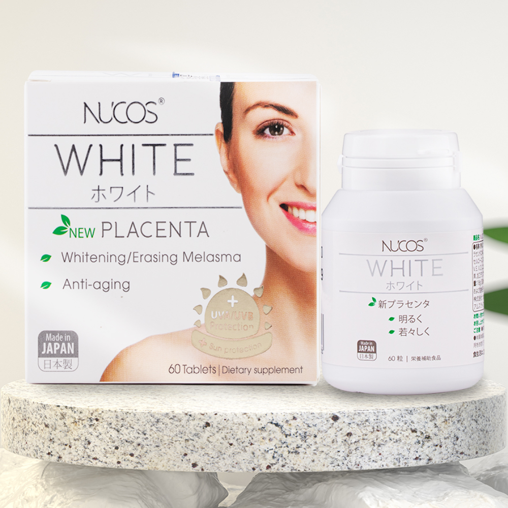 Nucos Viên Uống Trắng Da Chiết Xuất Nhau Thai Ngựa White Placenta 60 v – Greenoly.VN