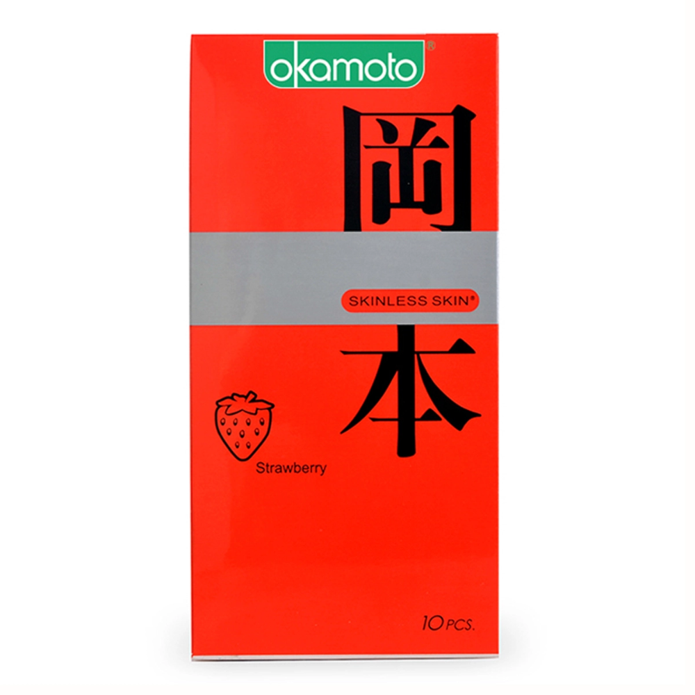 Okamoto Bao Cao Su Hương Dâu Skinless Skin Strawberry – Greenoly.VN