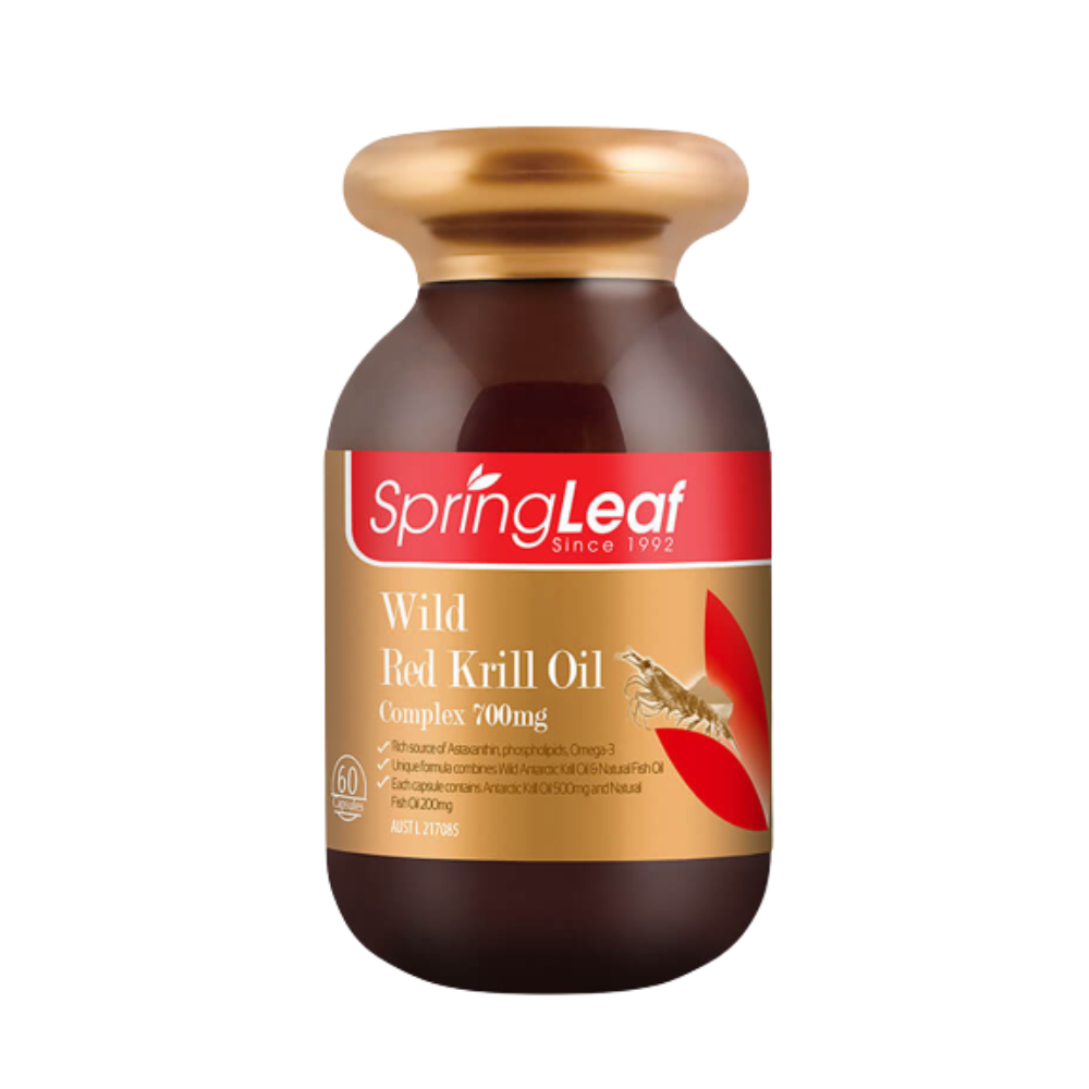 SpringLeaf Viên Uống Dầu Nhuyễn Thể Wild Red Krill Oil Complex 700mg 6 – Greenoly.VN