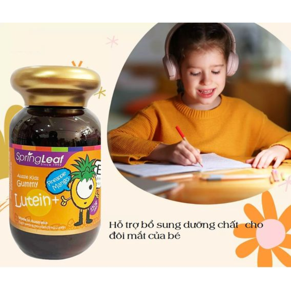 SpringLeaf Viên Nhai Bổ Mắt Cho Bé Aussie Lutein Kids Gummy 80 Viên ...