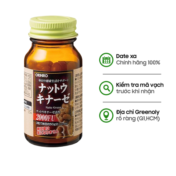 Orihiro Viên Uống Hỗ Trợ Phòng Đột Quỵ Nattokinase 2000 FU 60 Viên ...