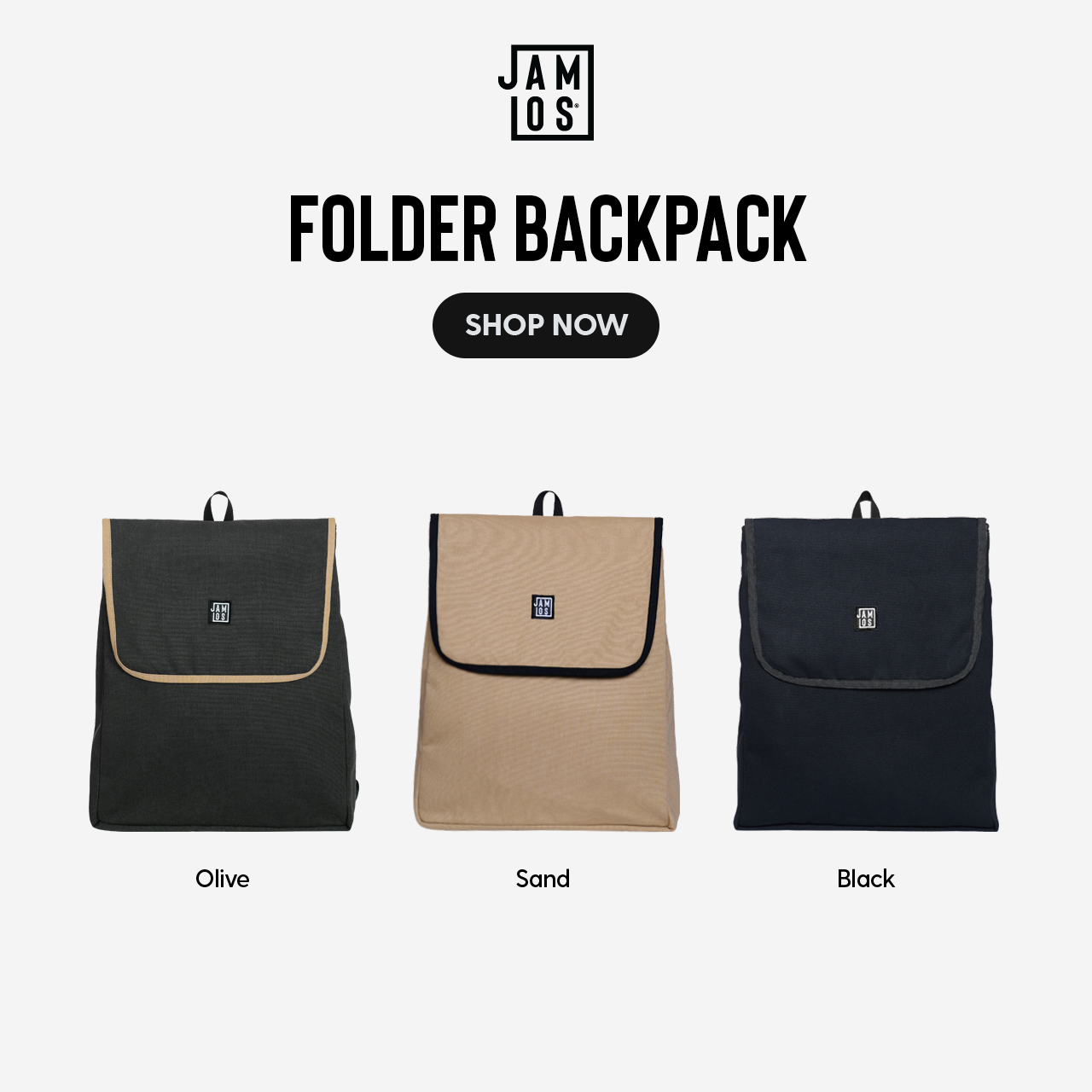 Folder Backpack - Canvas | Jamlos