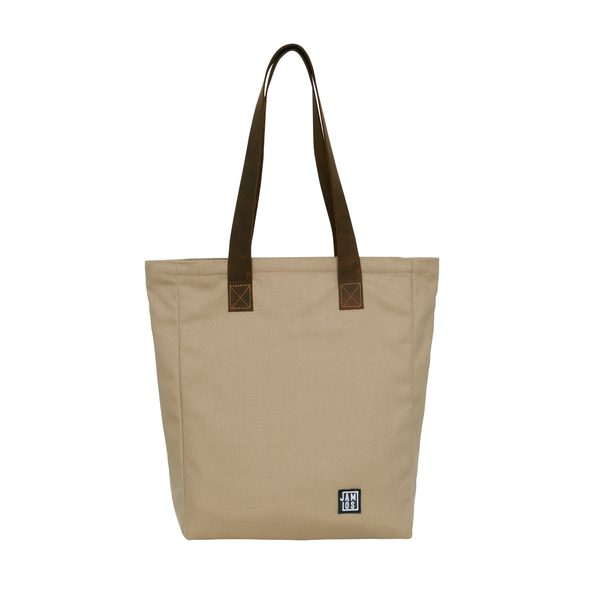 Leather Strap Tote - Canvas | Jamlos