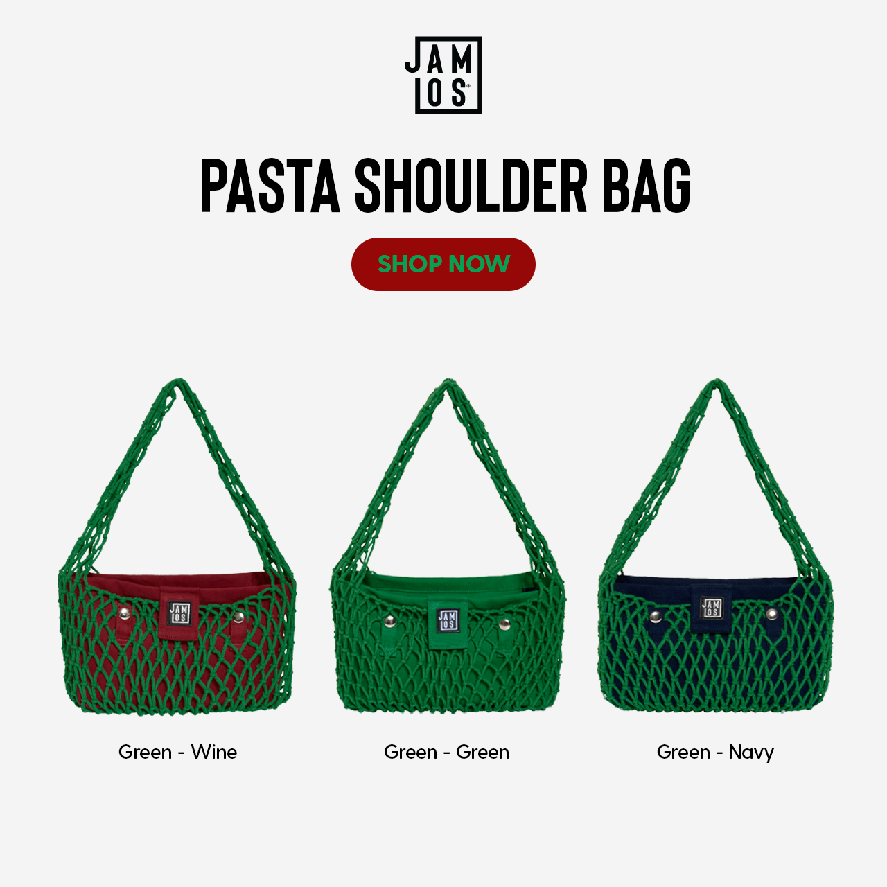 Pasta Shoulder Bag - Canvas | Jamlos