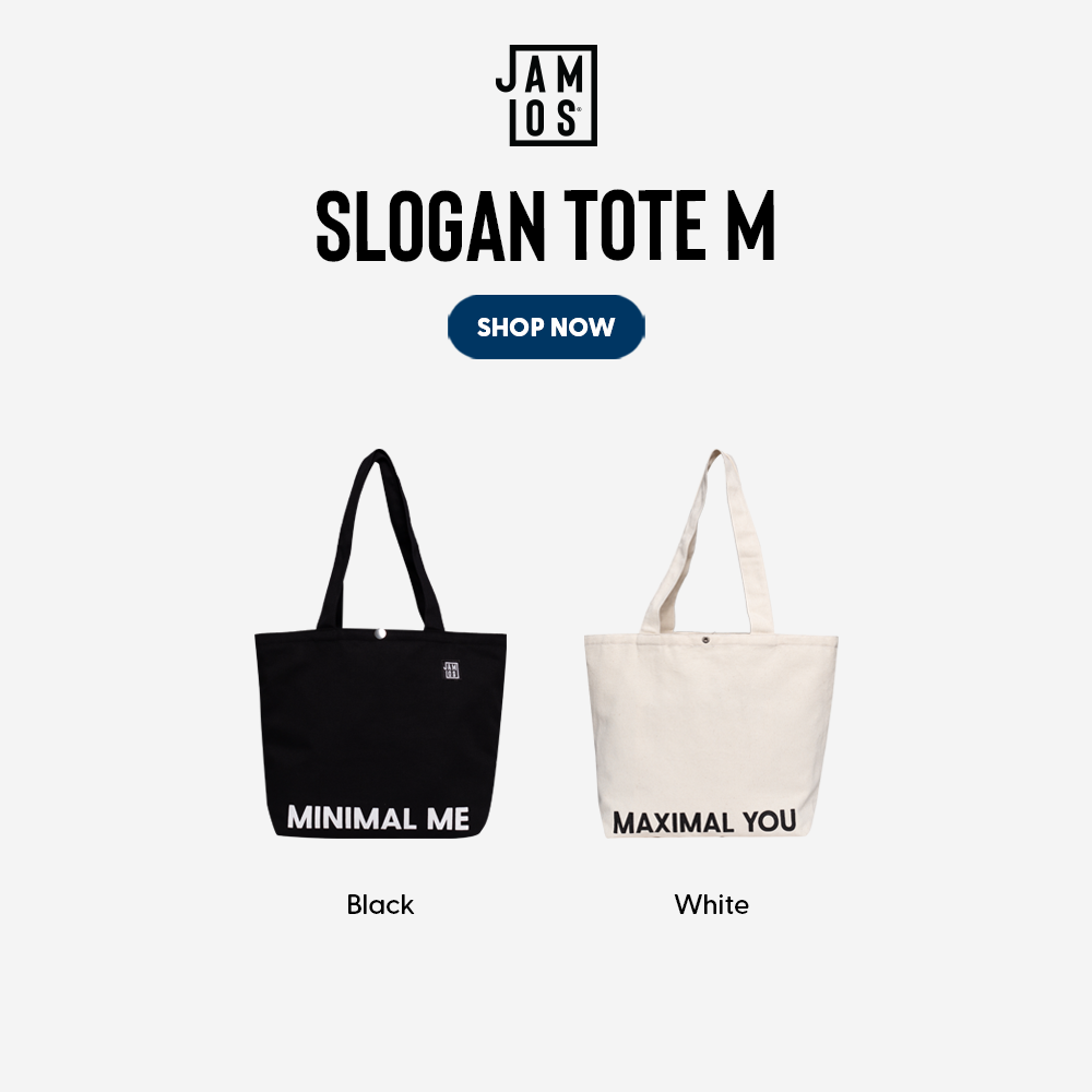 Túi Slogan Tote M ‘Minimal Me. Maximal You‘ Độc Đáo | Jamlos