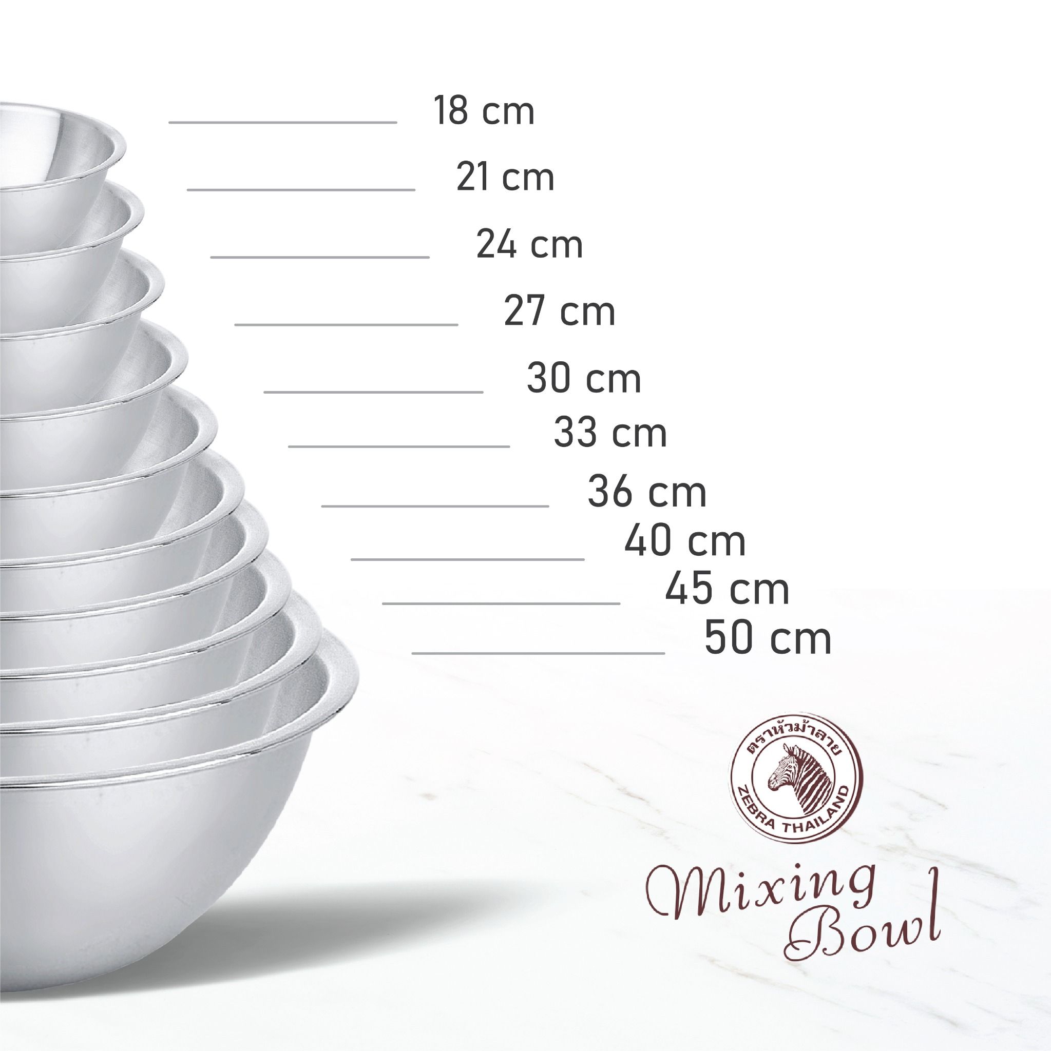 Thau Inox 304 ZEBRA – Gia dụng Trung Huy