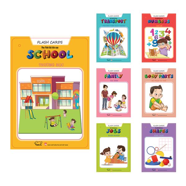Combo Flash Cards Anh - Việt (7 chủ đề) – Phuc Minh Books