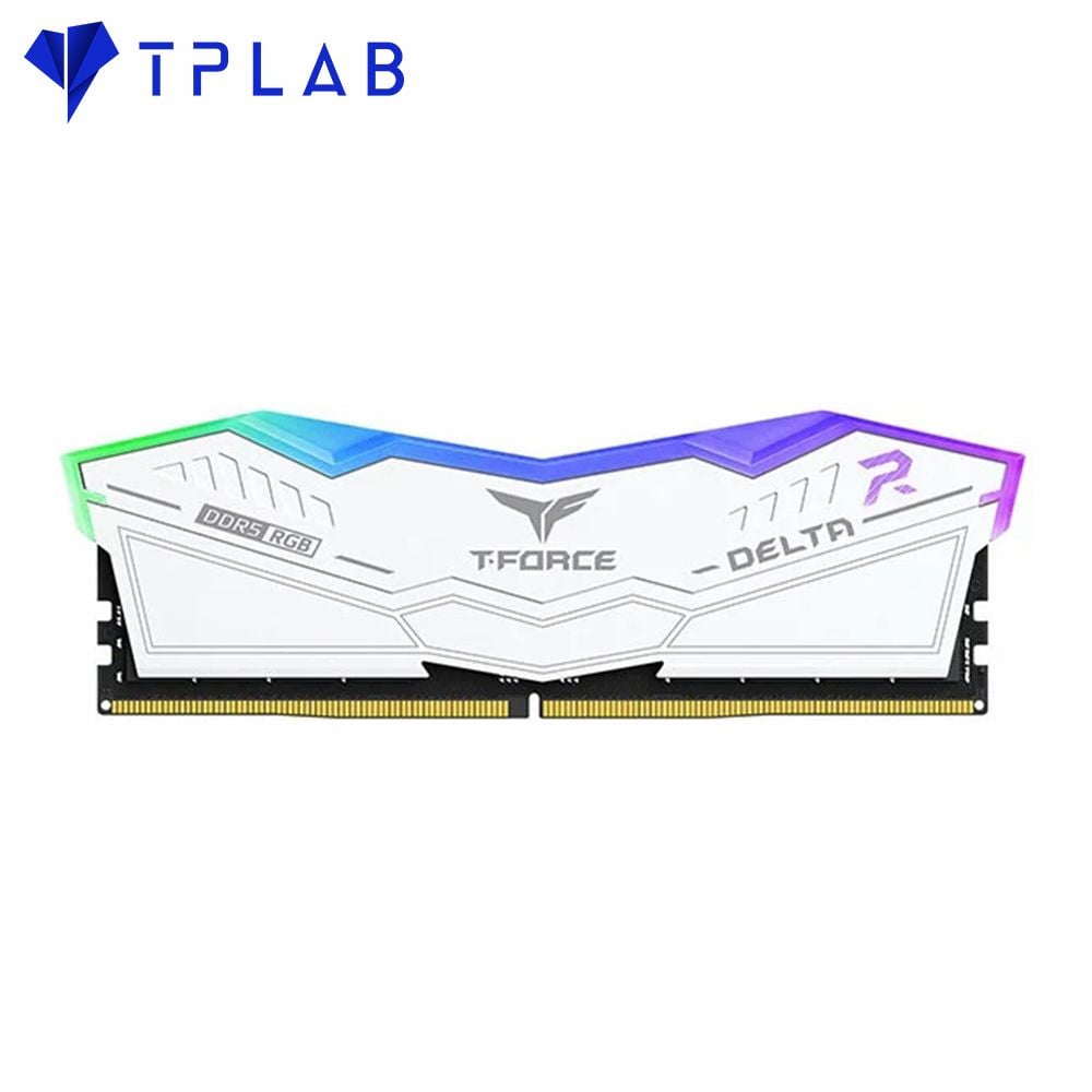( 2x16GB DDR5 5200 ) RAM 16GB T-Force DELTA RGB WHITE– TPLAB