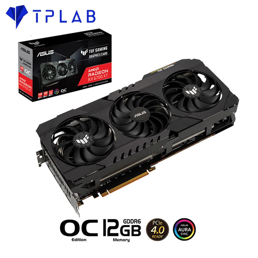 ASUS TUF GAMING RX 6700 XT 12GB OC GDDR6– TPLAB